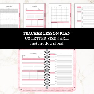 Digital Teacher Planner, 2024 2025, Academic Planner, Lesson Planner ...