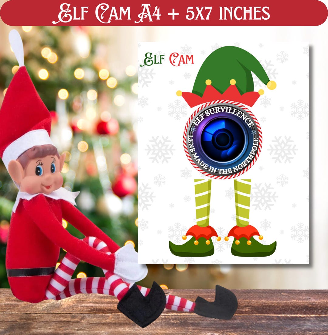 PRINTABLE Elf Cam Elf Surveillance Camera Digital Download Fun & Easy ...