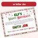 Elf Birthday Letter, Happy Birthday From Your Elf Letter, Printable ...