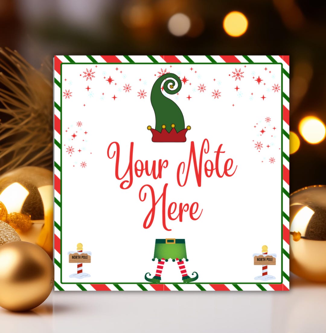 Editable Elf Notes, Printable Christmas Activities, Note From Your Elf ...