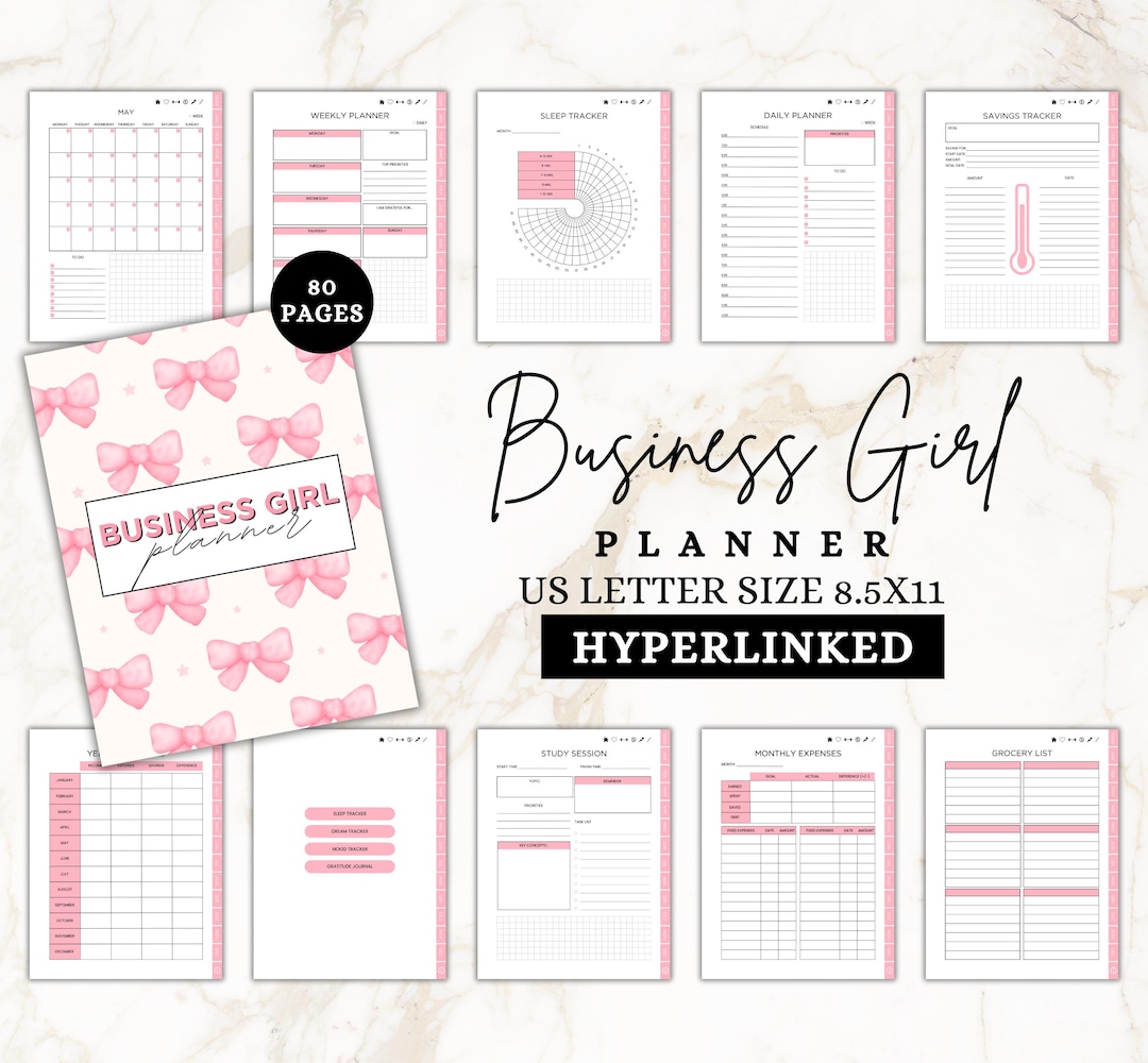 The Ultimate Girl Boss Business Planner, Business Workbook, Printable ...