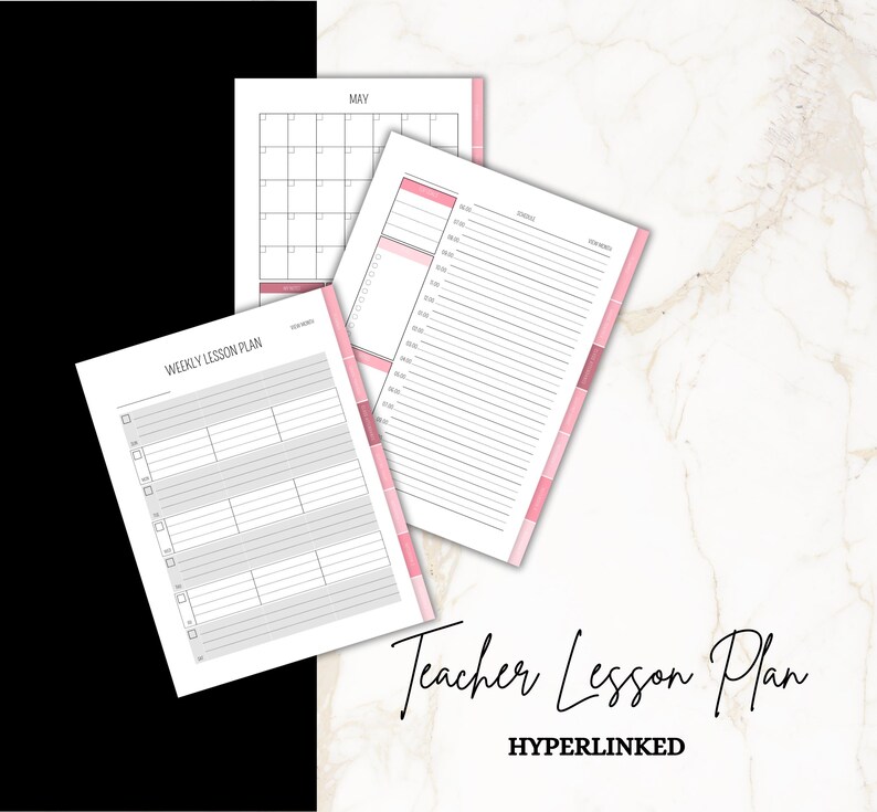 Digital Teacher Planner, 2024 2025, Academic Planner, Lesson Planner ...