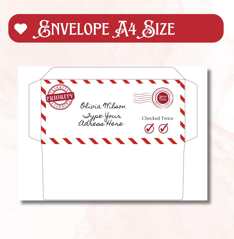 Editable Official Letter From SANTA Claus Bundle | NICE List ...