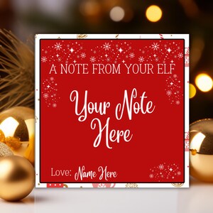 Editable Elf Notes, Printable Christmas Activities, Note From Your Elf ...