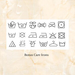 Editable Clothing Tag Bundle, T-shirt Neck Label Tag, DIY Garment Care ...