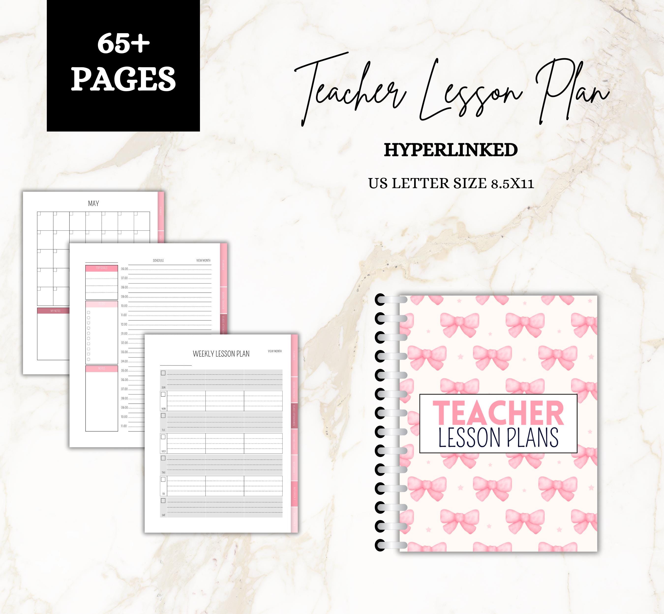 Digital Teacher Planner, 2024 2025, Academic Planner, Lesson Planner ...