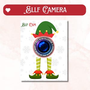 PRINTABLE Elf Cam Elf Surveillance Camera Digital Download Fun & Easy ...
