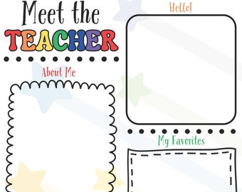 Meet the Teacher | Meet the Teacher Template | Editable Meet the ...