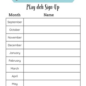 Parent Volunteer Sign up Sheets - Etsy