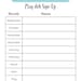 Parent Volunteer Sign up Sheets - Etsy