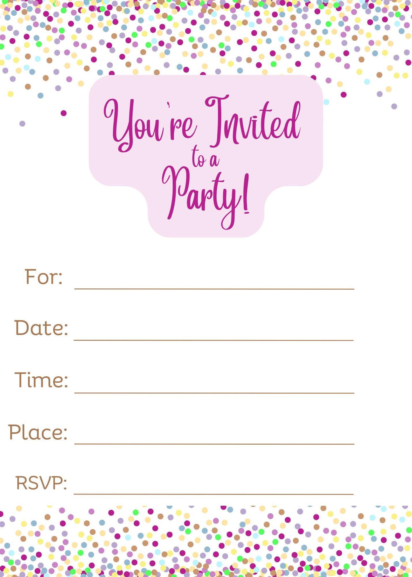 Party Initiation - Fill In - Etsy