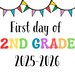 EDITABLE First Day of School Signs Preschool - Senior - Etsy