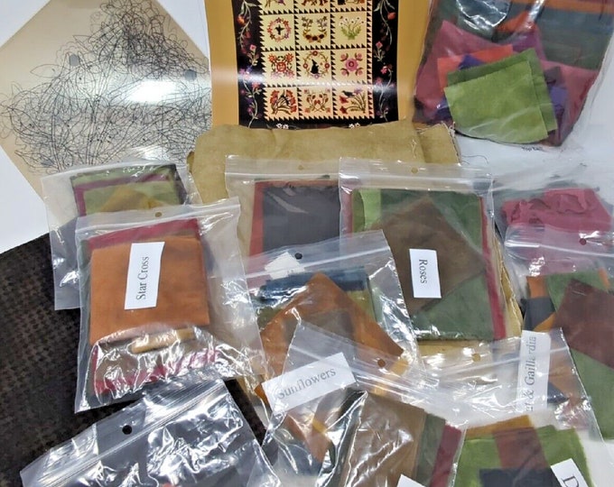 FOLK ART Album Complete Fabric Pattern and Wool Kit by Primitive ...