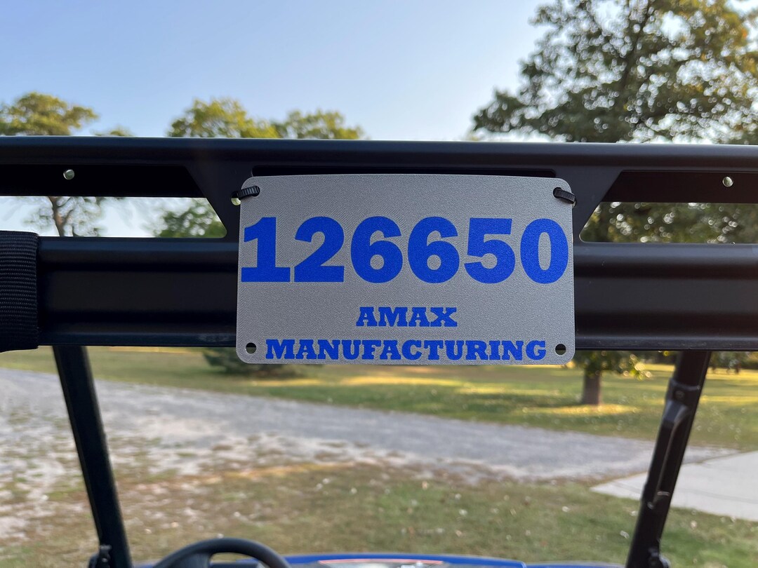 ATV, UTV, or Golf Cart License Plate - Etsy