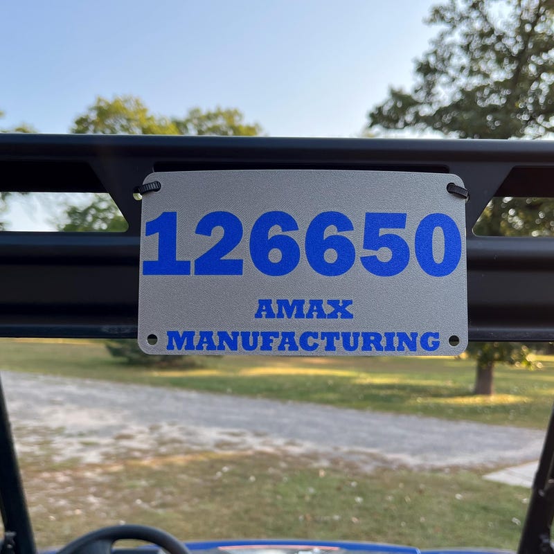Atv License Plate - Etsy