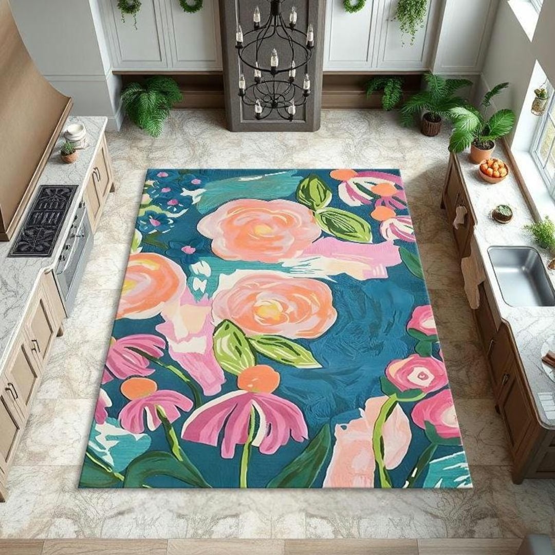 Flower Pattern Rug, Modern Rug ,boys Room Rug,living Room Rug,popular ...