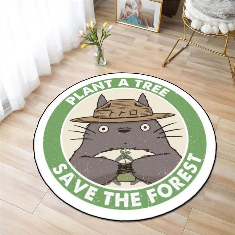 Totoro Anime Rug, Anime Carpet,japanese Anime ,japan Anime Rug, Boys ...