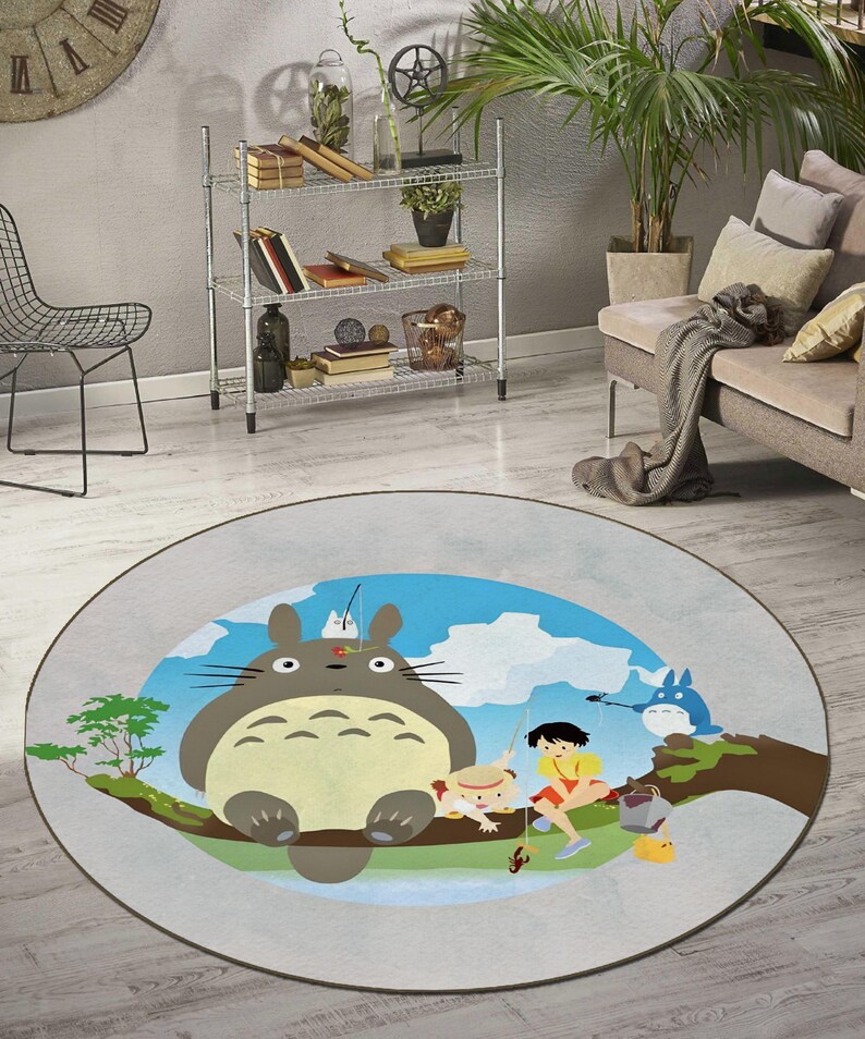 Totoro Anime Rug, Anime Carpet,japanese Anime ,japan Anime Rug, Boys ...