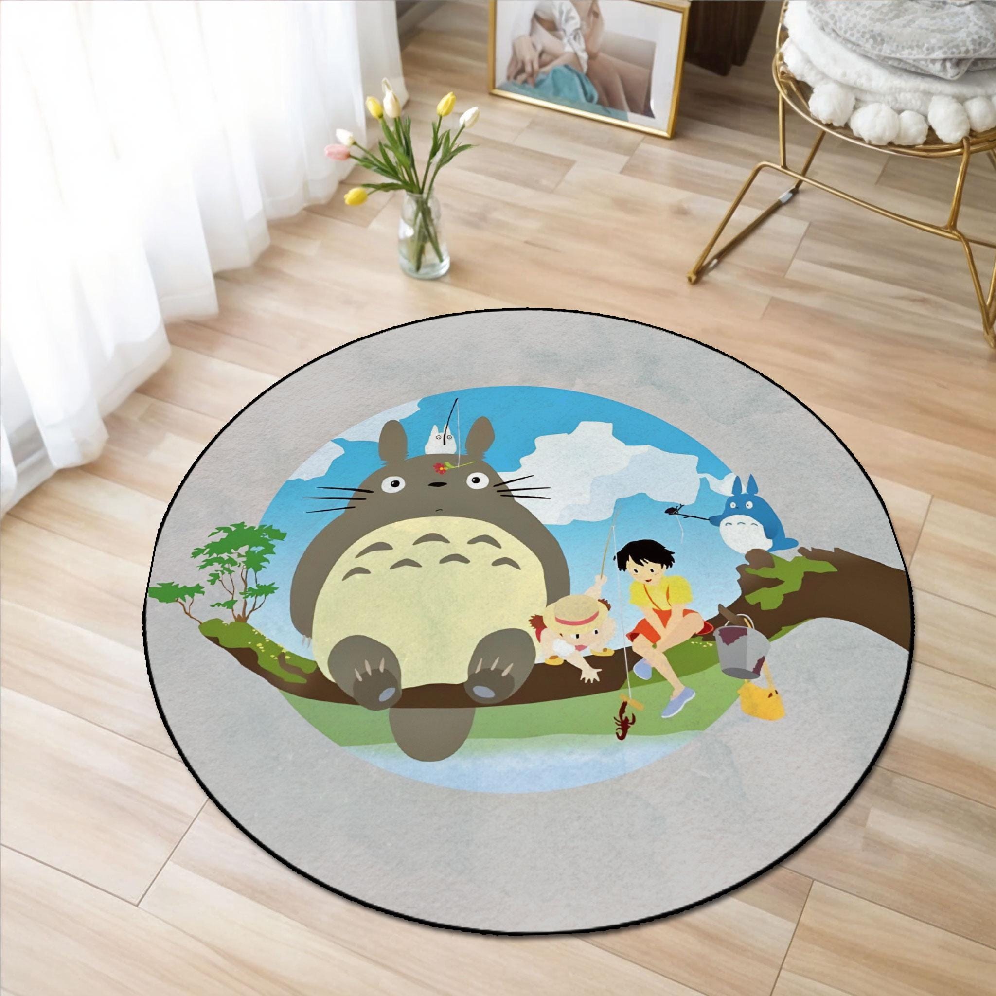 Totoro Anime Rug, Anime Carpet,japanese Anime ,japan Anime Rug, Boys ...