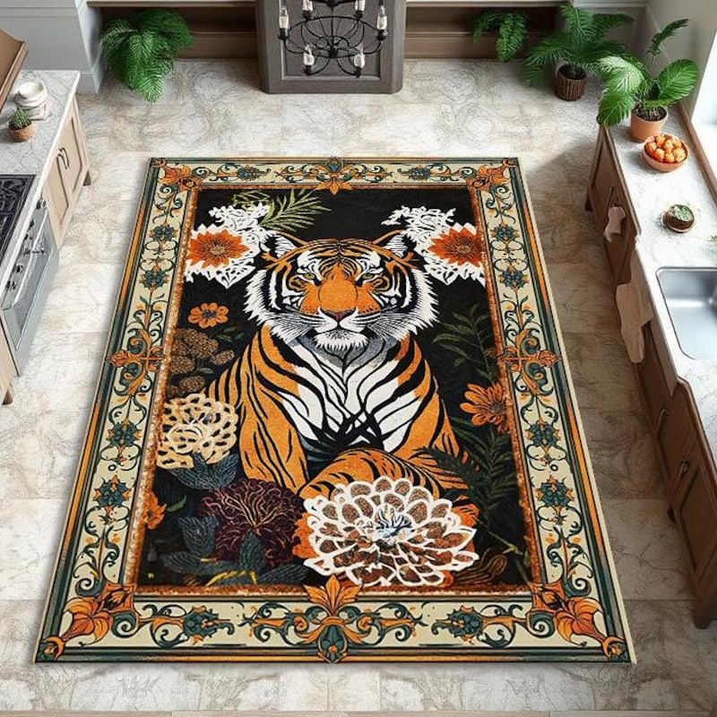 Tiger Rug - Etsy