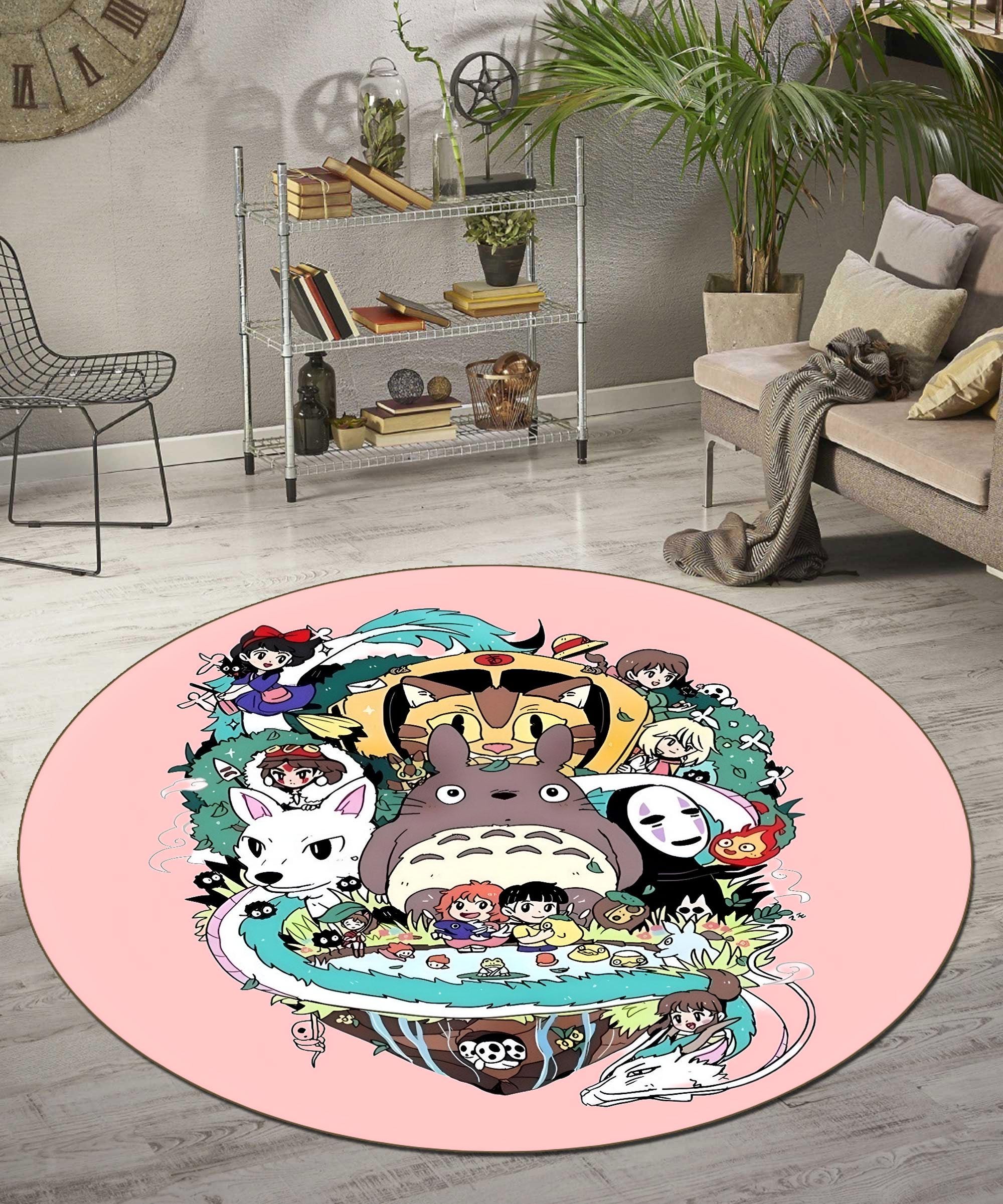 Totoro Anime Rug, Anime Carpet,japanese Anime ,japan Anime Rug, Boys ...