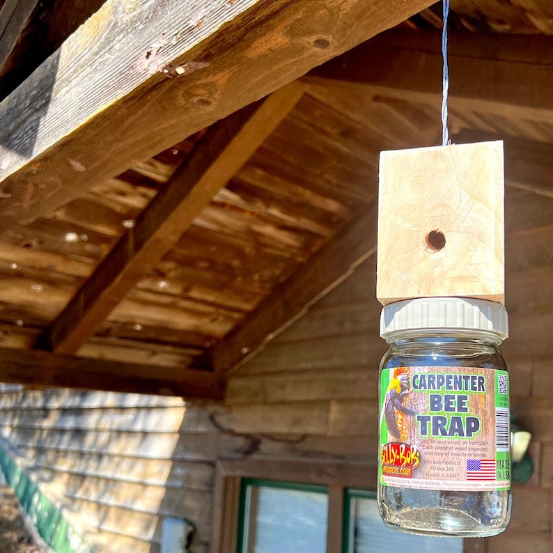 Handmade Carpenter Bee Trap - Wooden Bee Traps - Carpenter Bee - - Etsy