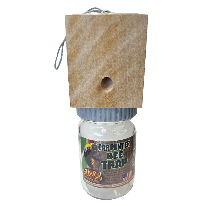 Handmade Carpenter Bee Trap - Wooden Bee Traps - Carpenter Bee - - Etsy