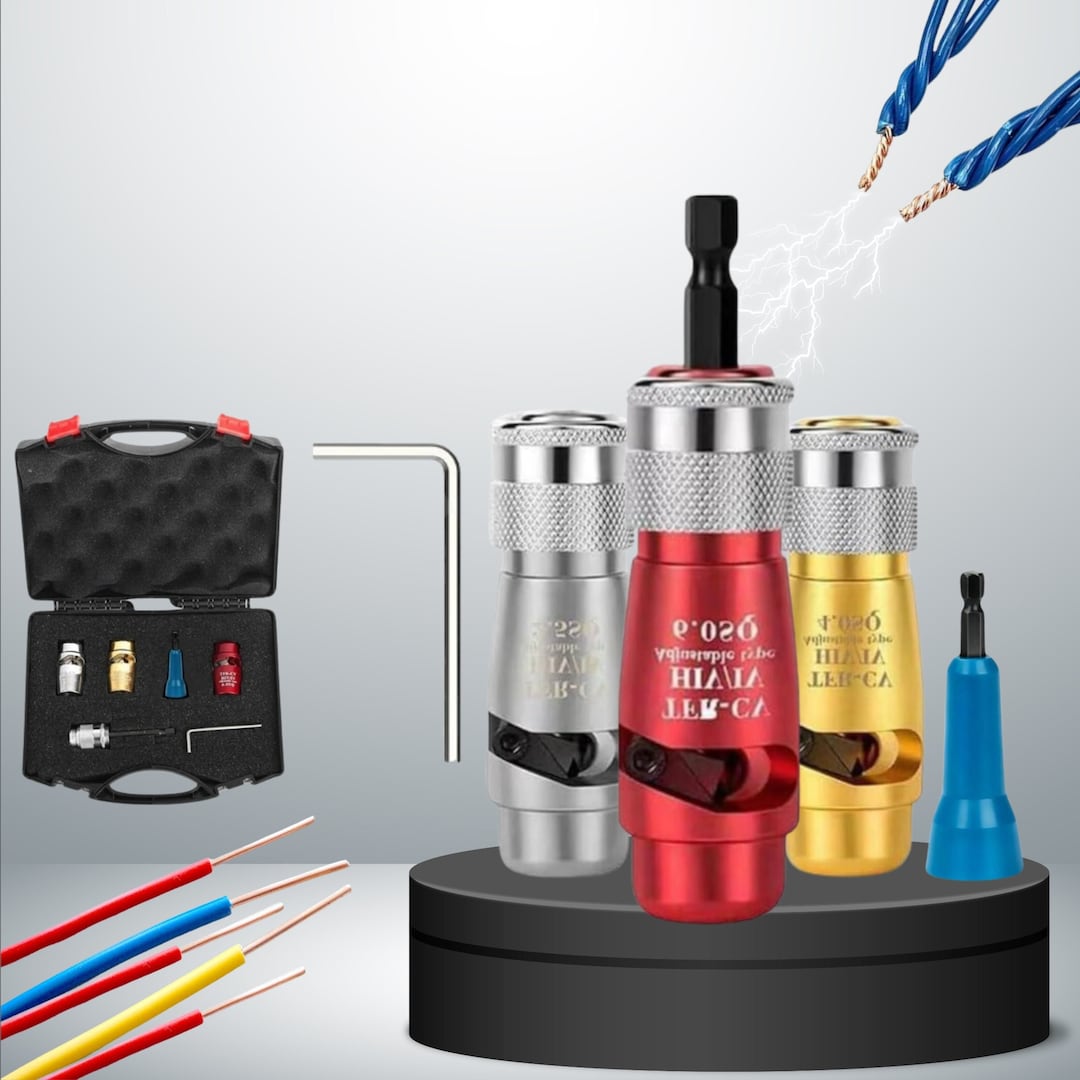 Wire Stripping and Twisting Tool for Drill - Electric Wire Stripper - 4 ...