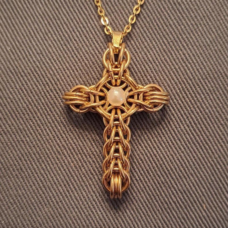 Chainmail Cross - Etsy