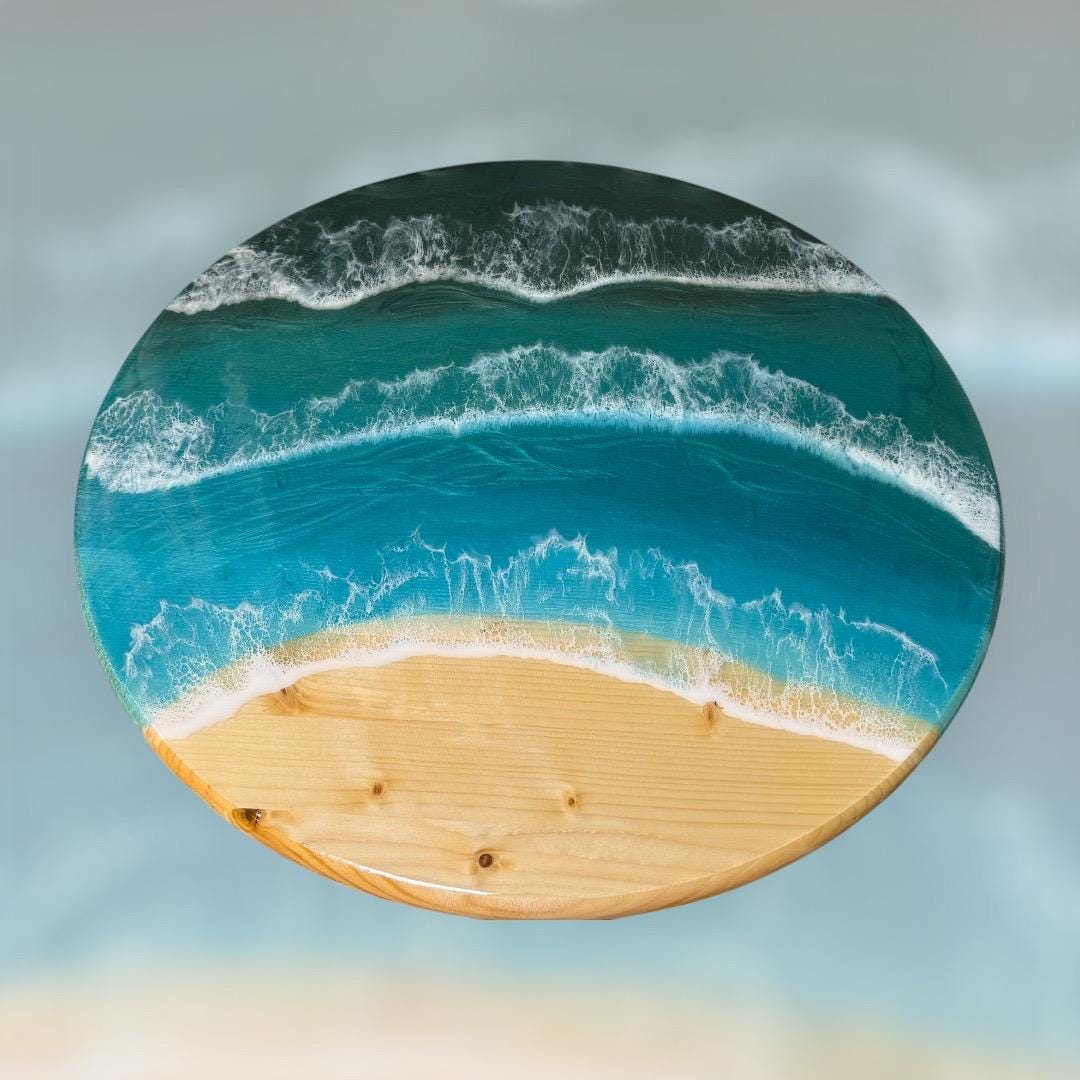 24 Beach Lazy Susan Pine Wood - Etsy