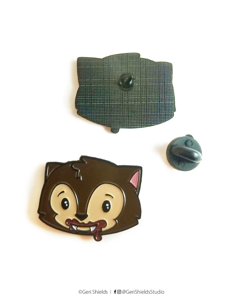Werewolf Enamel Pin Lapel Pin Werewolf Pin Halloween Pin - Etsy