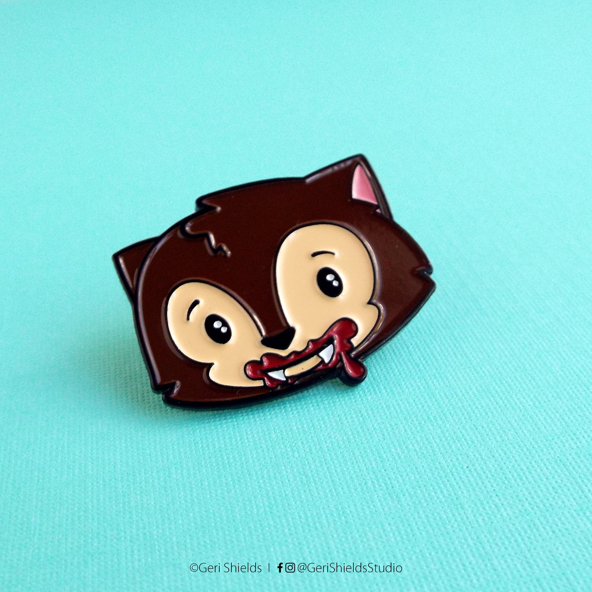 Werewolf Enamel Pin Lapel Pin Werewolf Pin Halloween Pin - Etsy