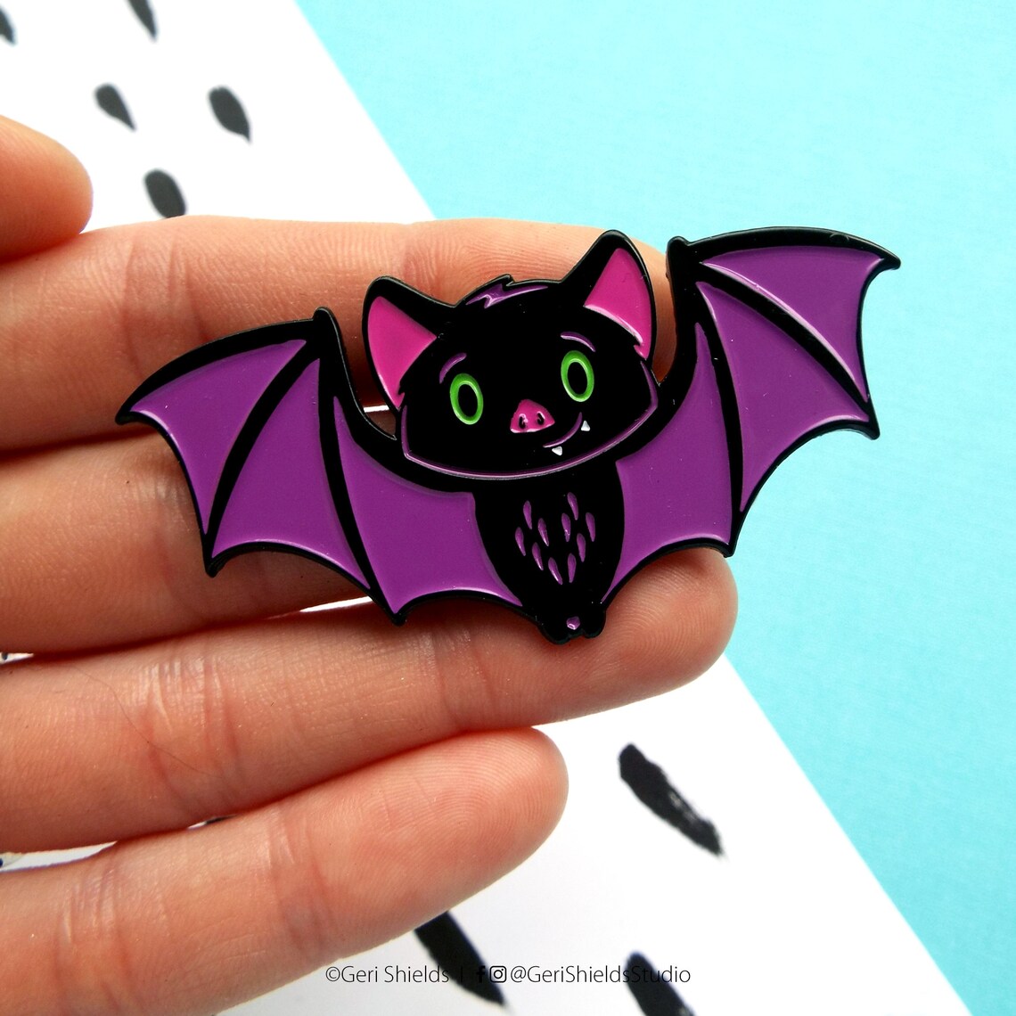Bat Enamel Lapel Pin Bat Pin - Etsy