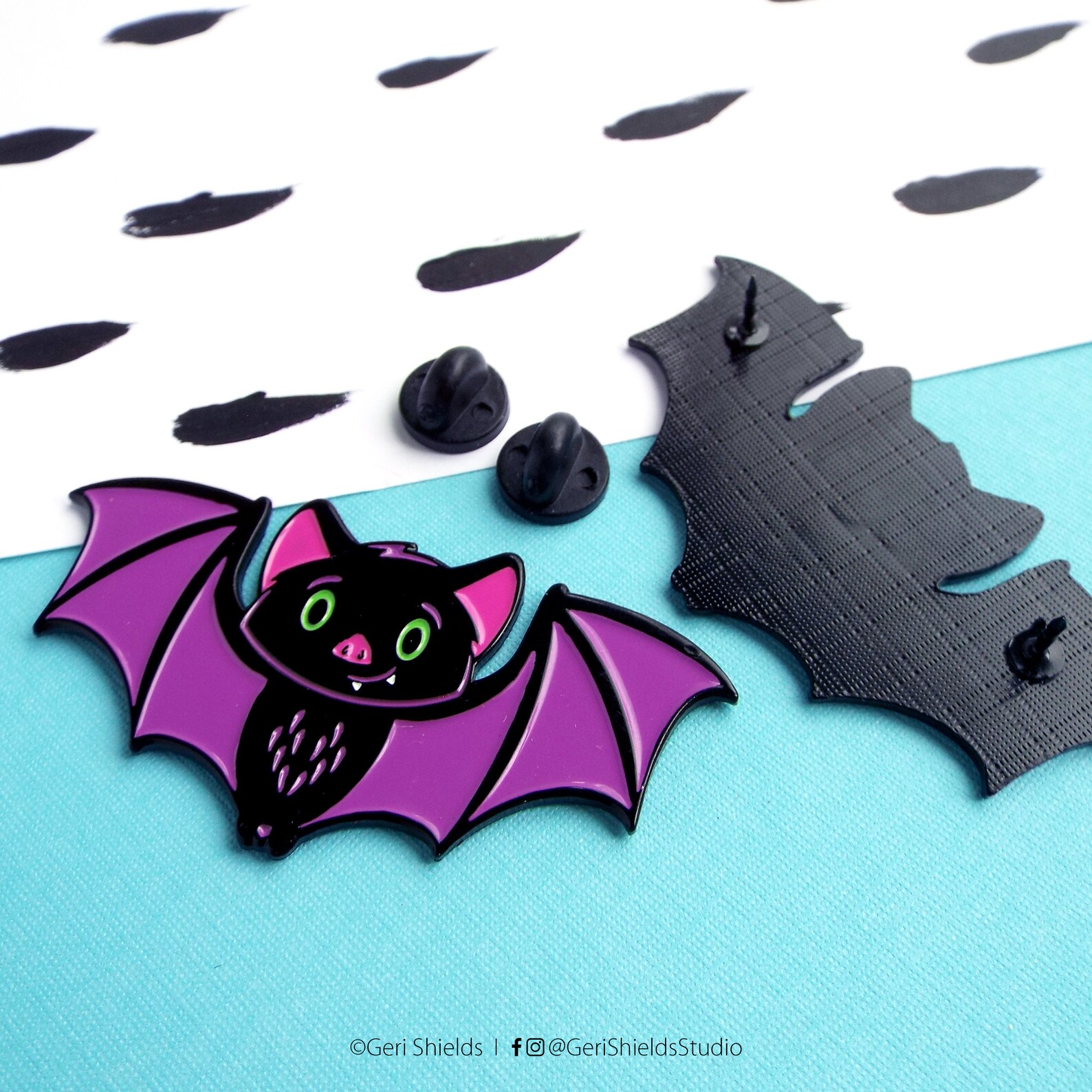 Bat Enamel Lapel Pin Bat Pin - Etsy