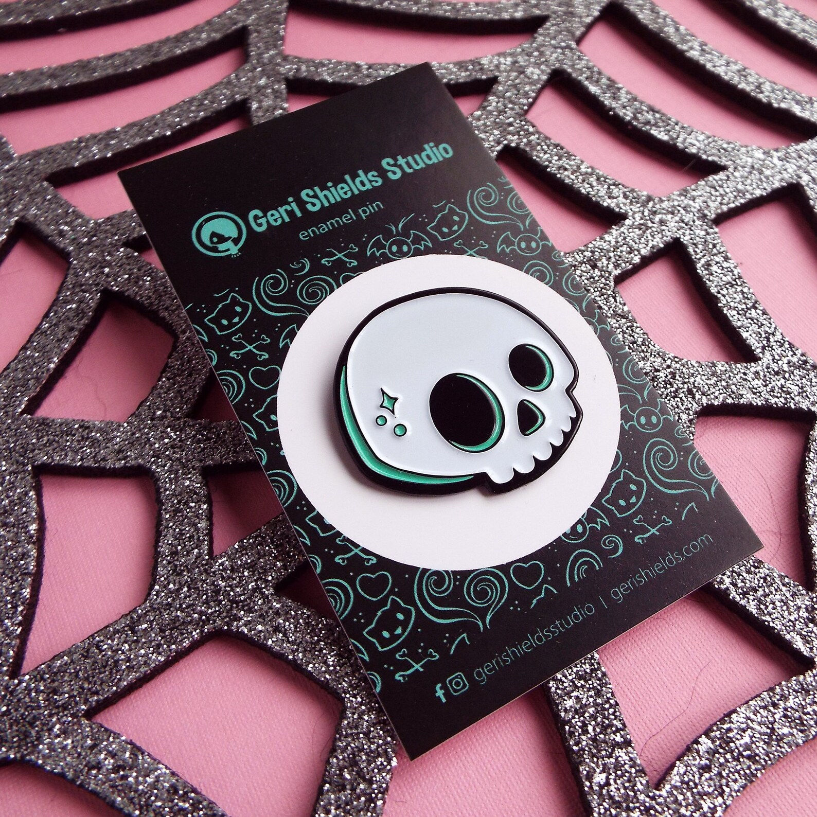 Skull Enamel Lapel Pin Skull Pin - Etsy