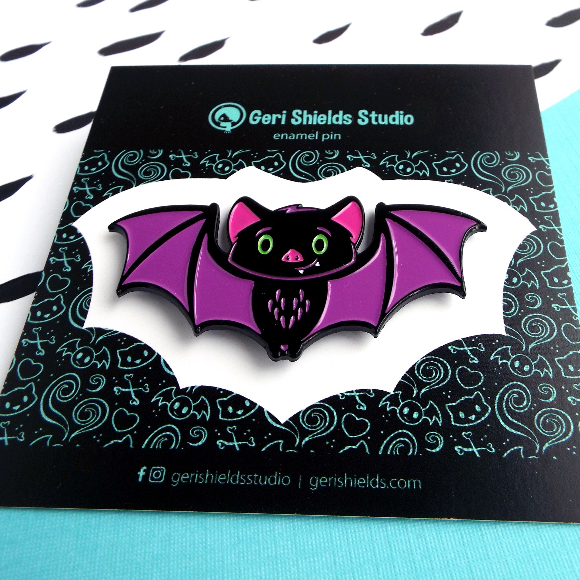 Bat Enamel Lapel Pin Bat Pin - Etsy
