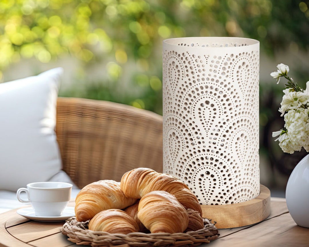 Ceramic Lamp “art Nouveau” - Etsy