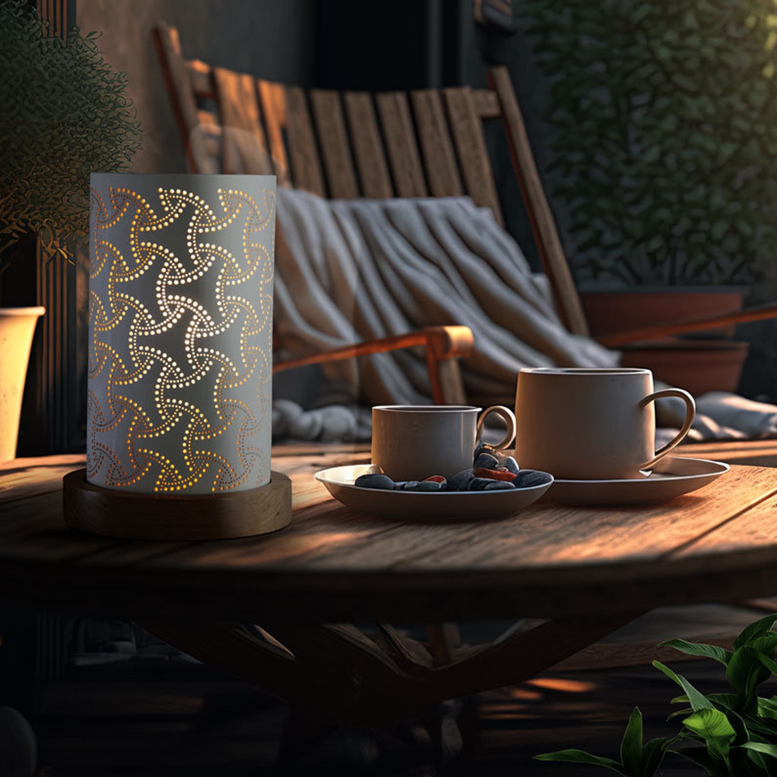 Crafted by Hand, the “sundial” Ceramic Lamp - Etsy