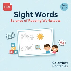 Printable Sight Words Activities | Science of Reading | Kindergarten ...