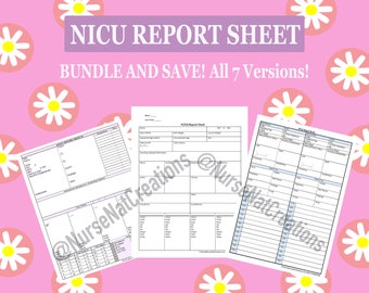 Neonatal ICU (NICU) Report Sheet - Single Patient Dayshift or ...