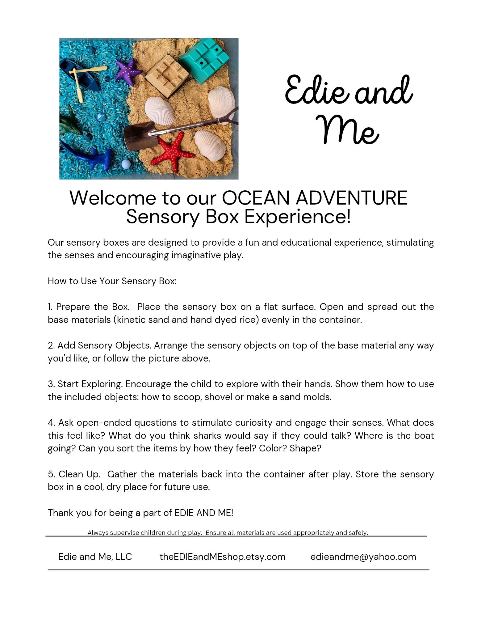 Ocean and Boat Themed Sensory Bin With Sea Animal Toys for Montessori ...