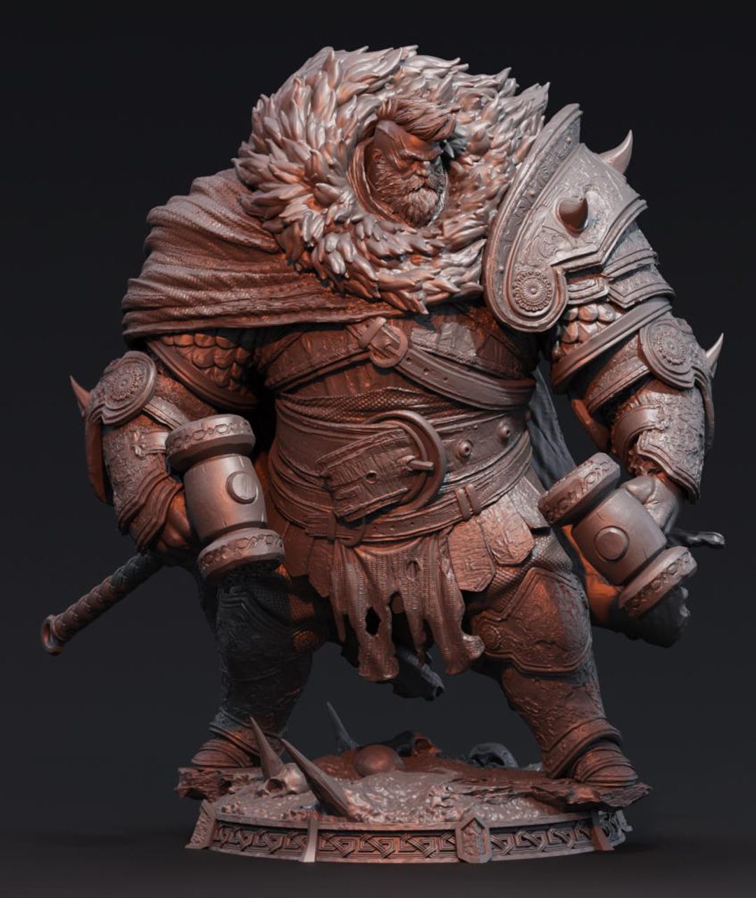 Barbarian Resin Model Kit 75mm - 32mm Scale Resin Miniature High Detail ...