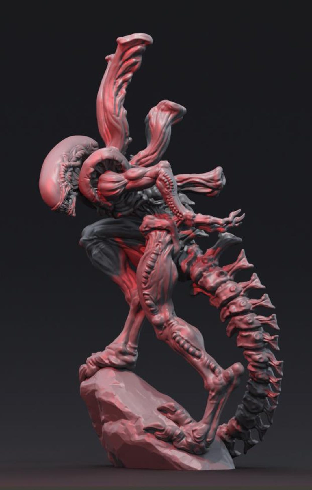 180mm Alien Resin Multipart Model Kit High Detail Miniature - Etsy