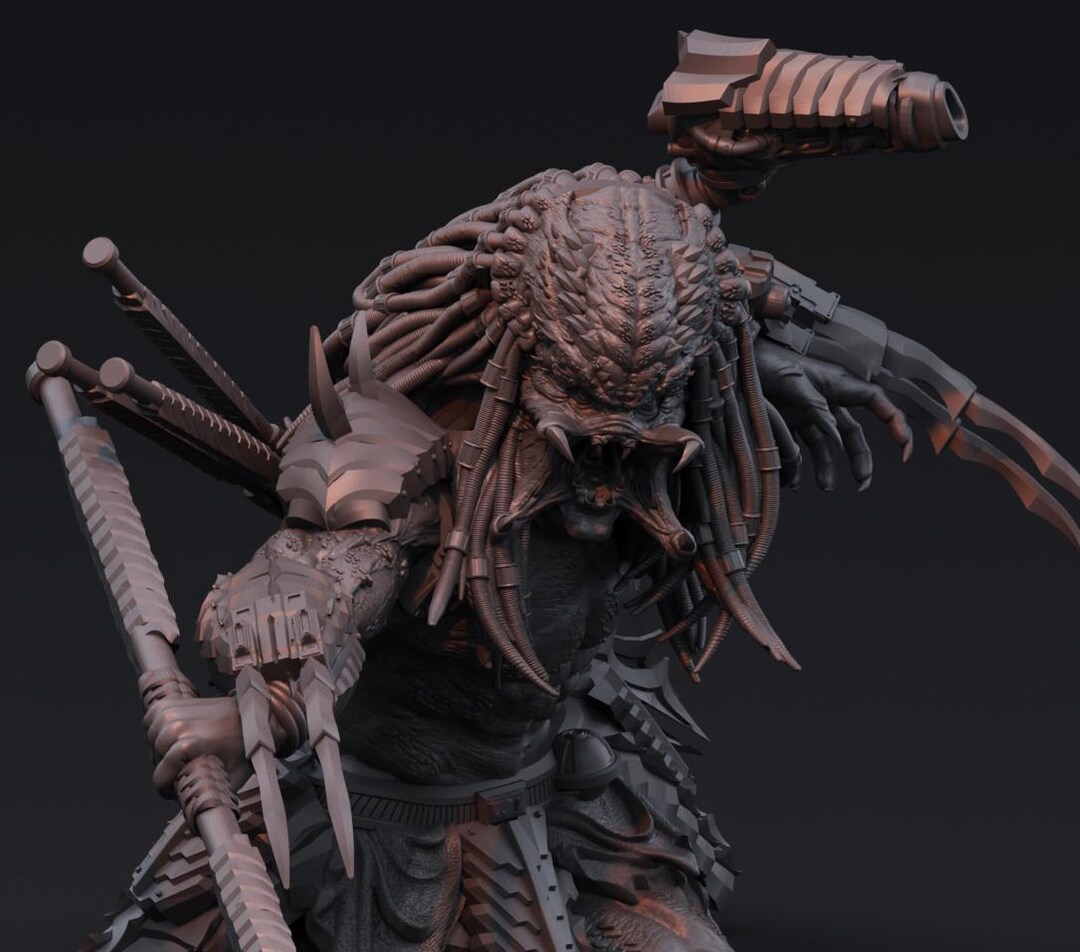 Predator Hunter 13cm Resin Miniature Model Kit High Detail AVP Alien - Etsy