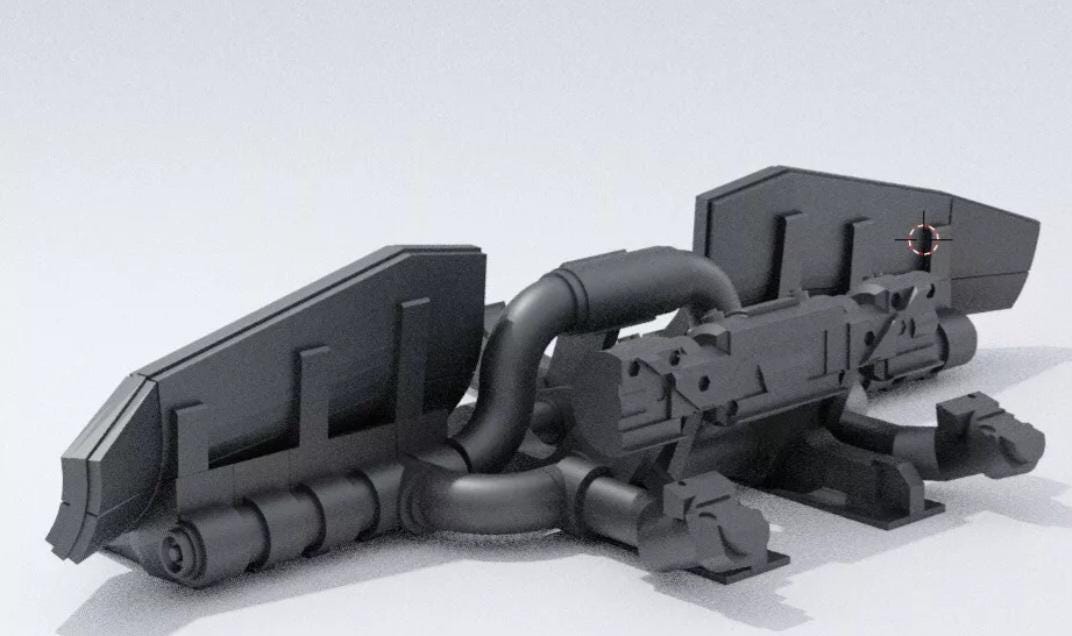 Mine Plough Dozer Blade for Super Heavy Tanks 32mm Scale Sci-fi Resin ...