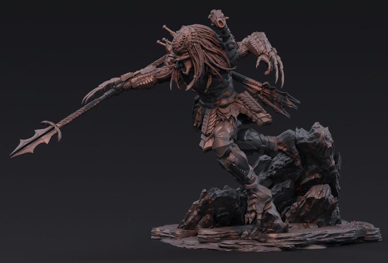 Predator Hunter 13cm Resin Miniature Model Kit High Detail AVP Alien - Etsy