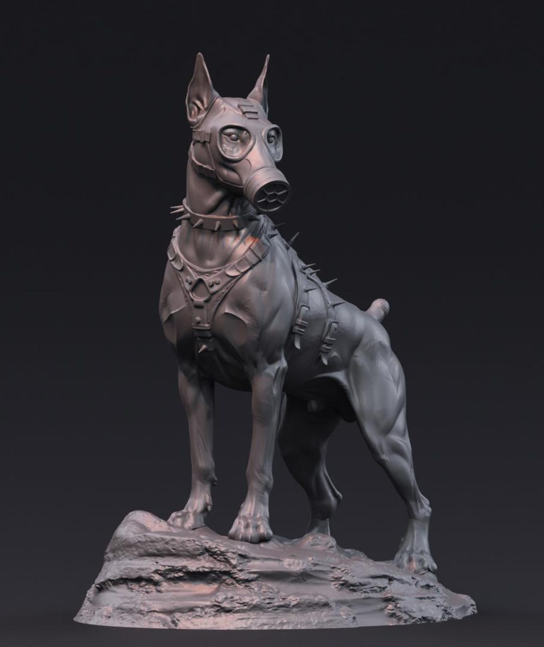 Dog of War 20mm Resin Miniature for Wargaming Tabletop Dog Model Kit ...