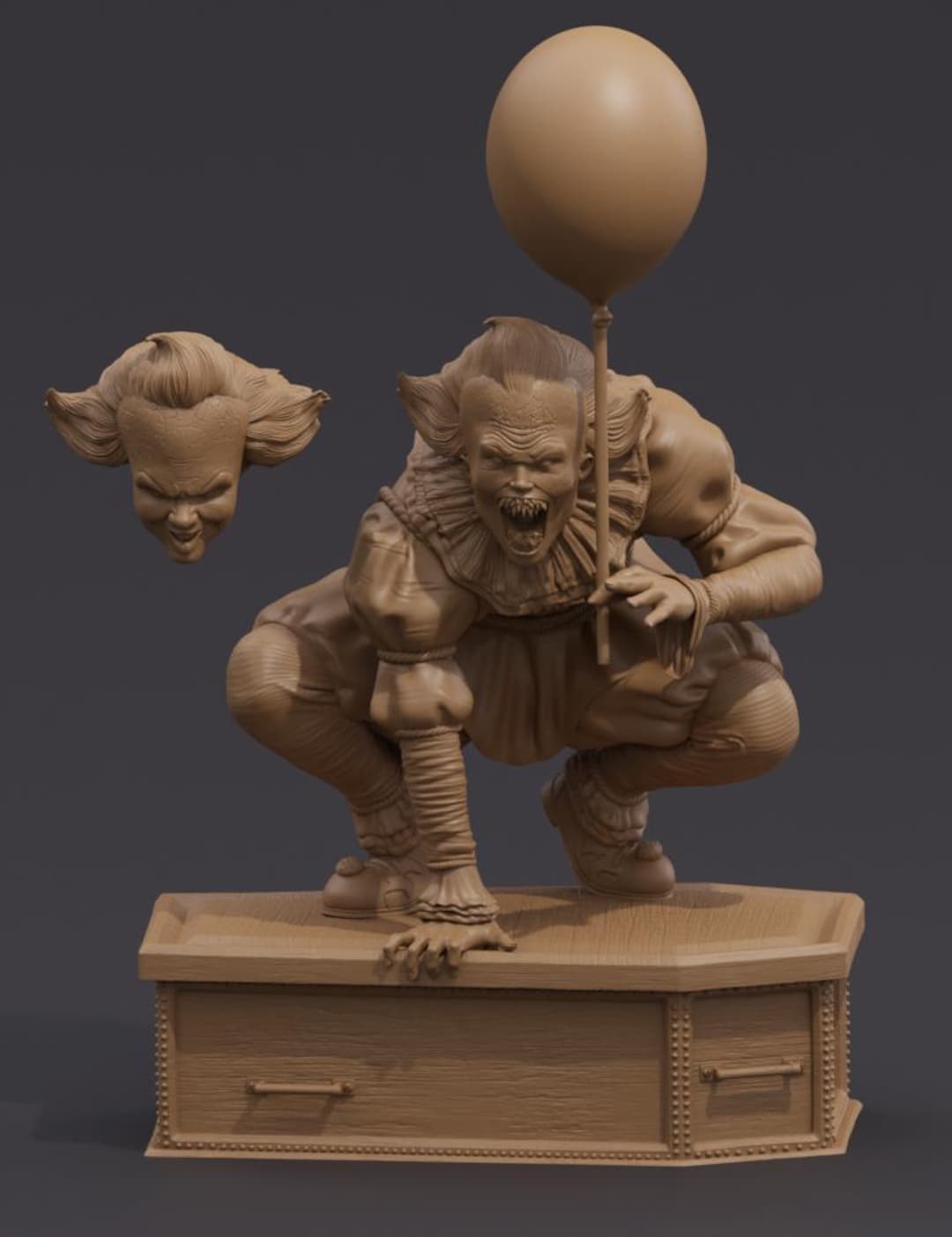 Evil Clown 120mm High Resin Miniature Model Kit High Detail - Etsy