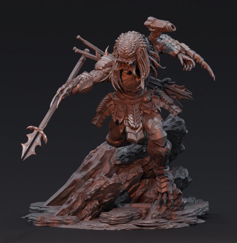 Predator Hunter 13cm Resin Miniature Model Kit High Detail AVP Alien - Etsy