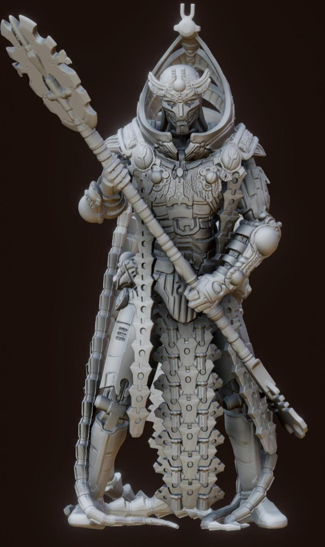 Undead Cyborg Robot Lord 32mm Scale Sci-fi Resin Miniature 60mm Tall - Etsy